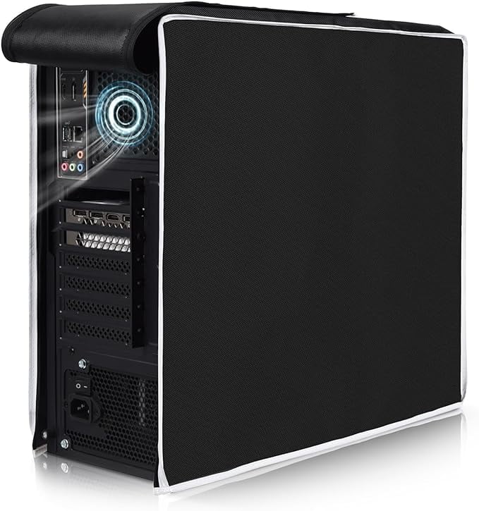 PC Computer CPU Host Dust Cover, Waterproof Desktop Mid-Tower Case ...