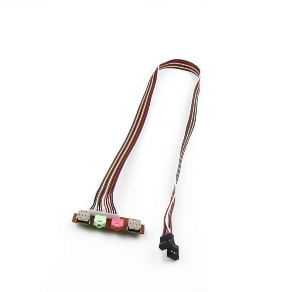 PC Computer Cable Connectors Case Front Panel USB 3.5mm Front USB2.0 ...