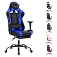 PC Computer Lumbar Support Headrest,High Back Racing Office Video ...