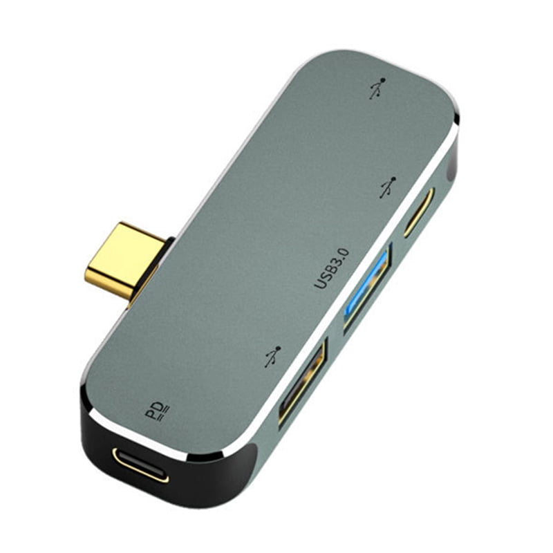 PC Computer Type-C Extension Hub 5 in 1 3.55mm Jack PD100W USB3.0/USB3 ...
