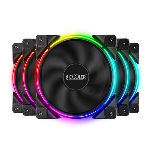 PC Cooler 120 mm 4 Pin PWM Fan Addressable RGB for PC - Walmart.com