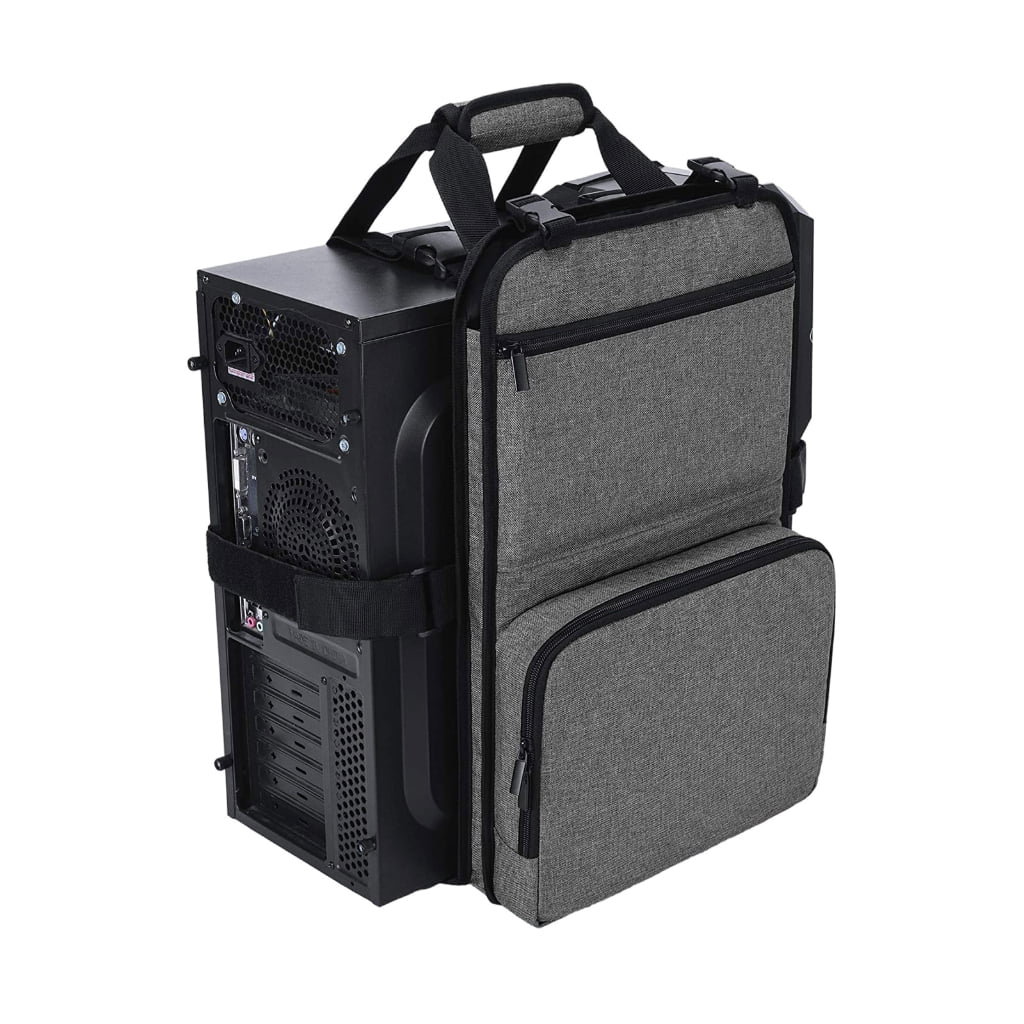 PC Desktop Carrying Case with Multiple Storage Pocket Bag for Keypad ...