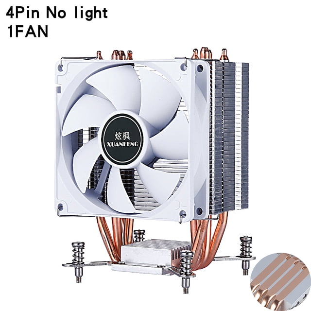 PC Efficient Air-cooled Radiator Processor 2/4/6 Heat Pipe Cooler CPU ...