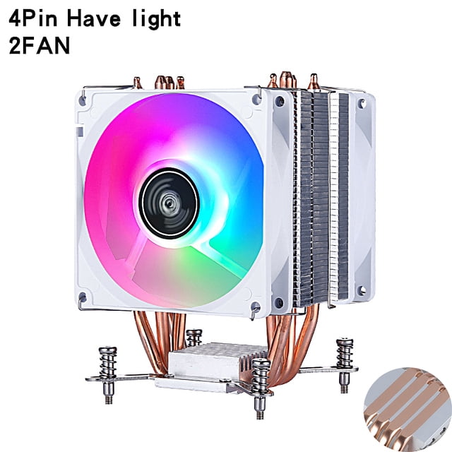 PC Efficient Air-cooled Radiator Processor 2/4/6 Heat Pipe Cooler CPU ...