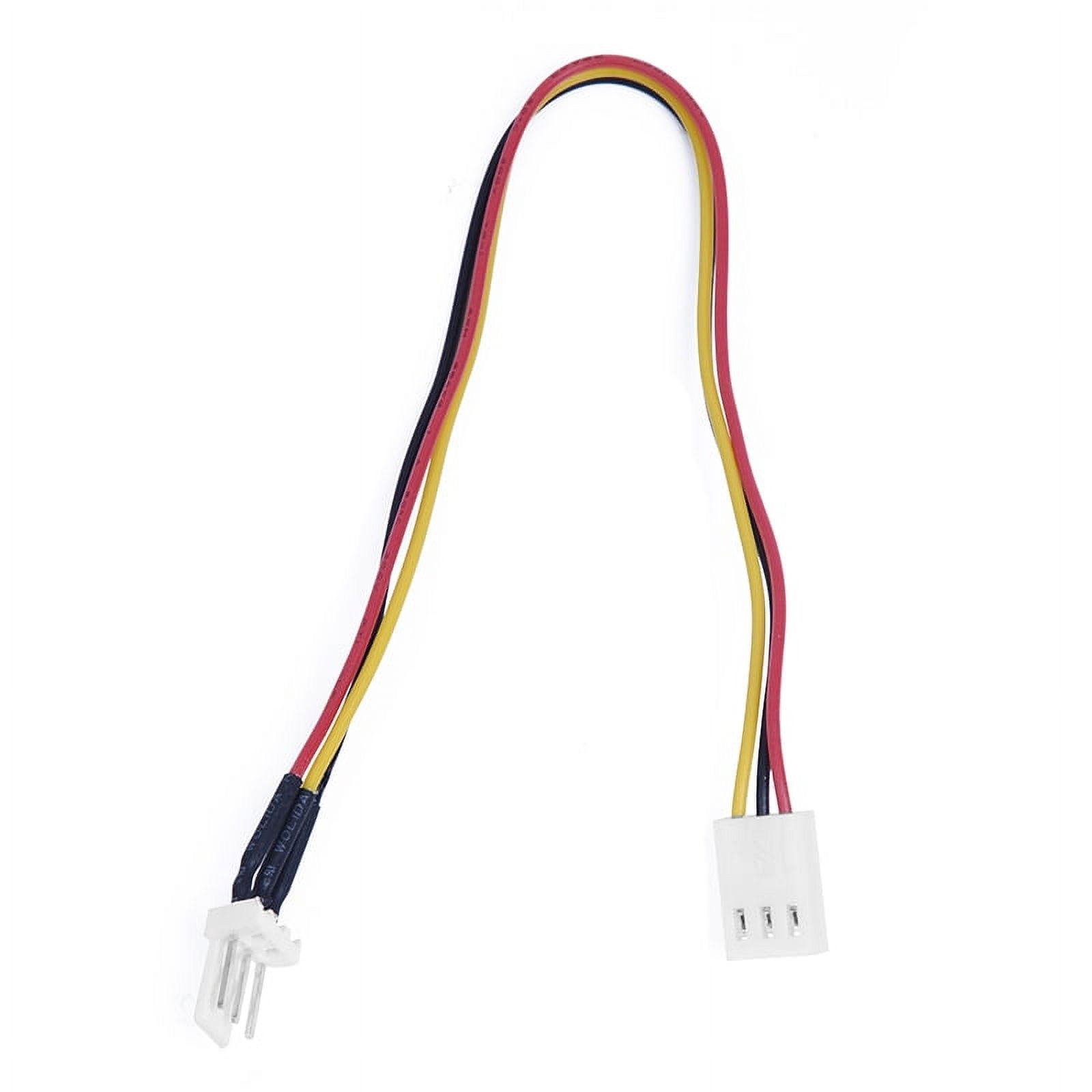 PC Fan 3 Pin Male to Female Extension Power Cable Cord 5Pcs - Walmart ...