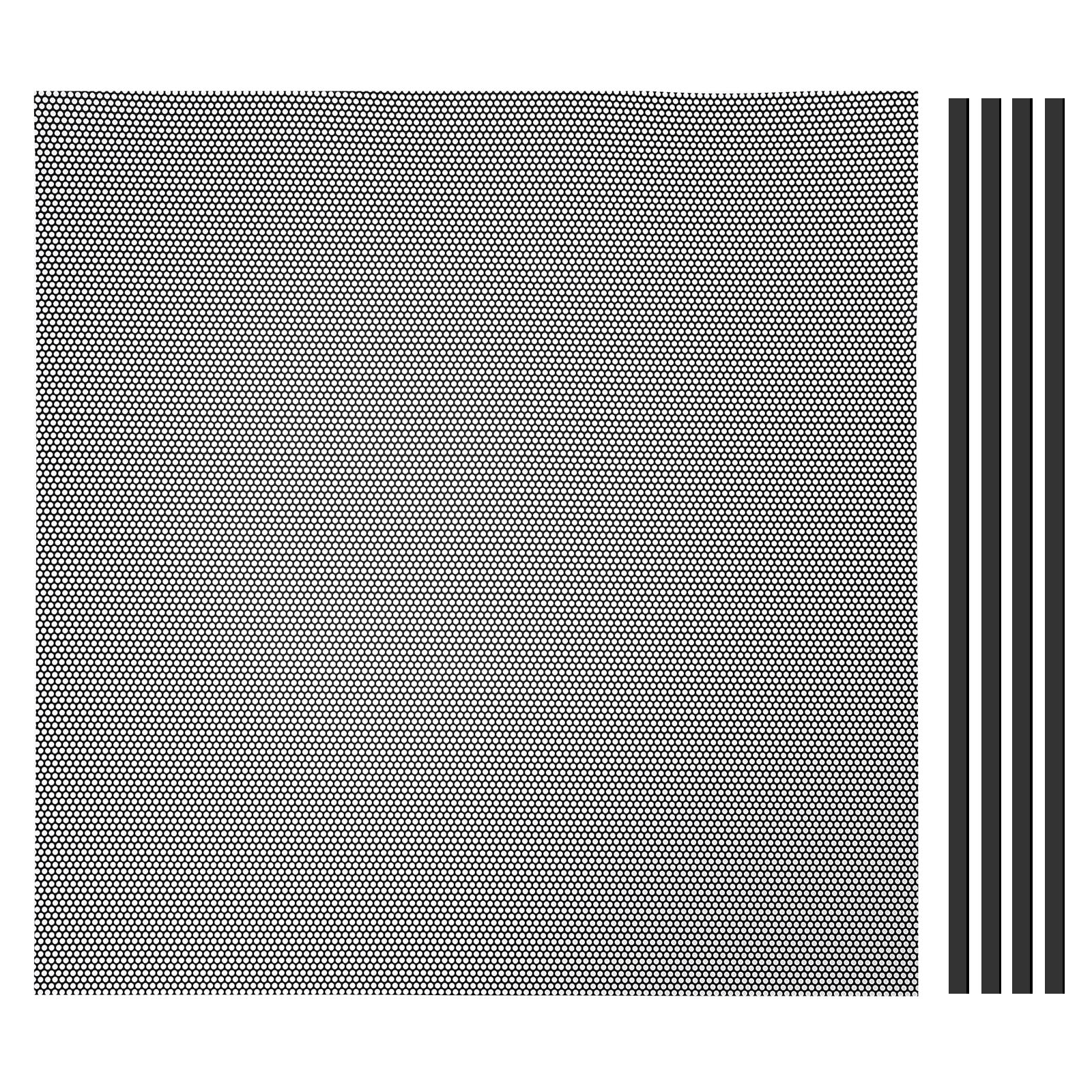 PC Fan Dust Mesh 19.7"x19.7" 0.12" Hole, 1 Set Computer Cooler Dust ...