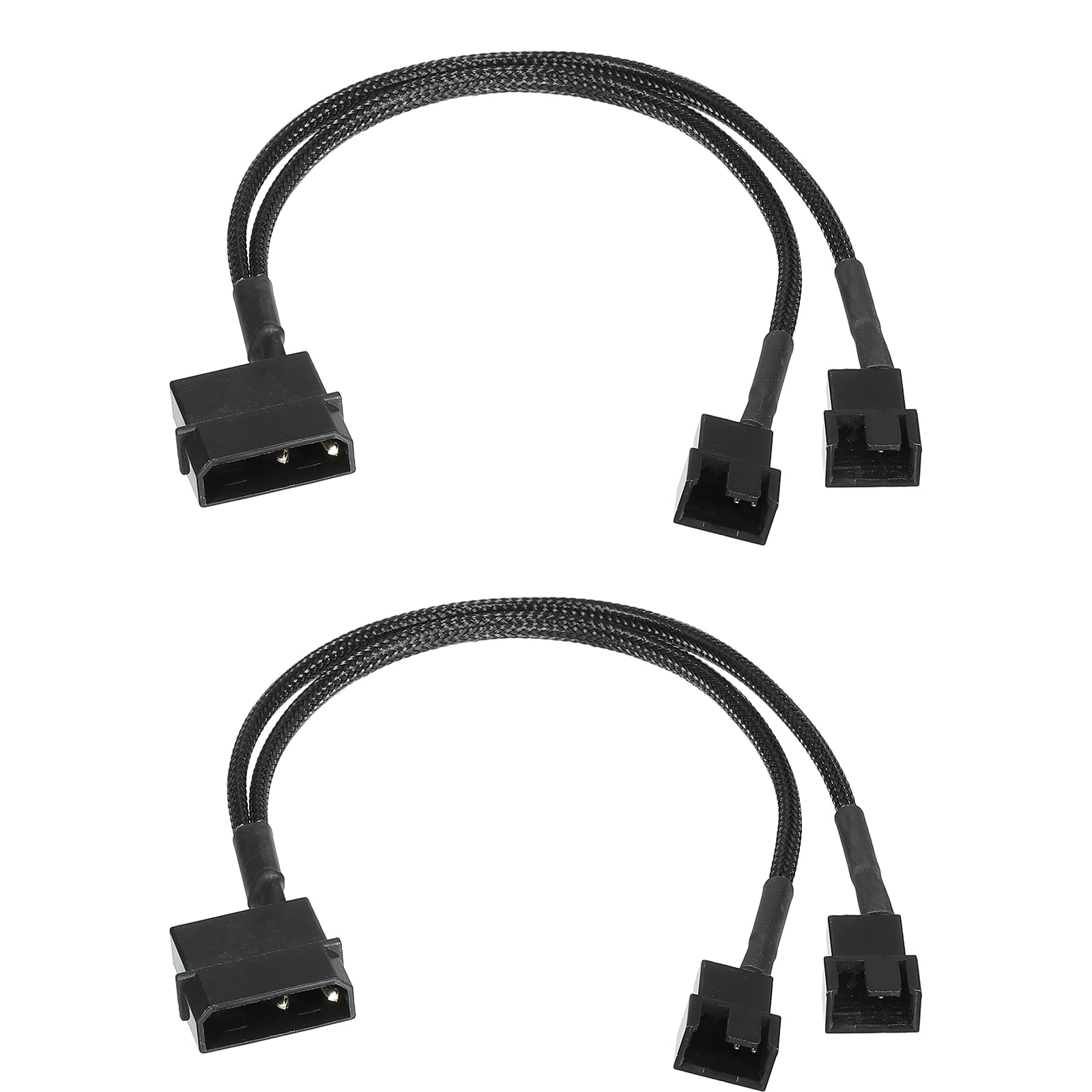 PC Fan Power Splitter Cable 4 Pin IDE to Dual 4 Pin Fan Connector ...