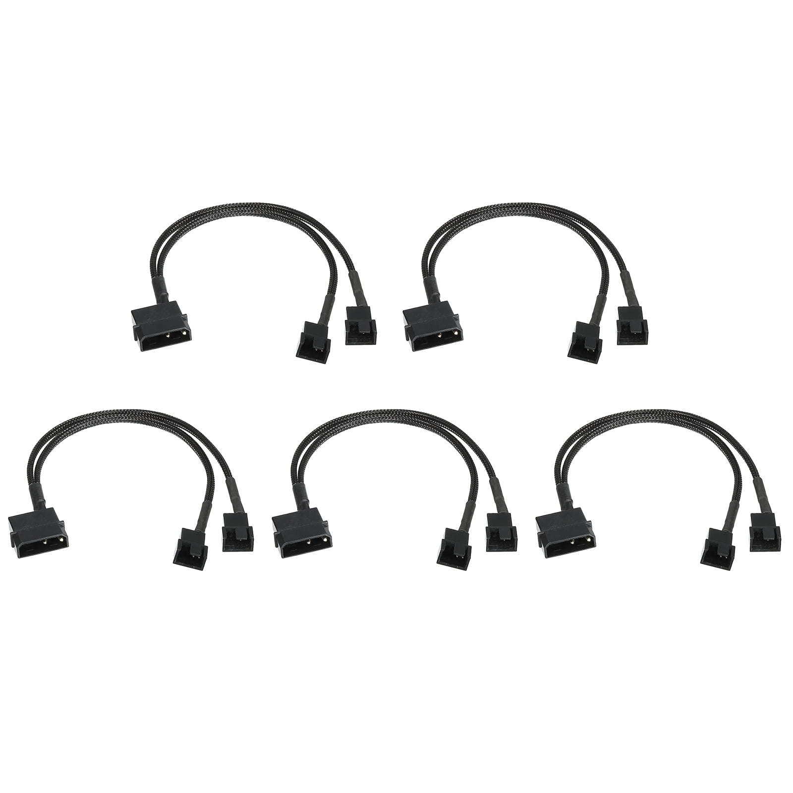 PC Fan Power Splitter Cable 4 Pin IDE to Dual 4 Pin Fan Connector ...