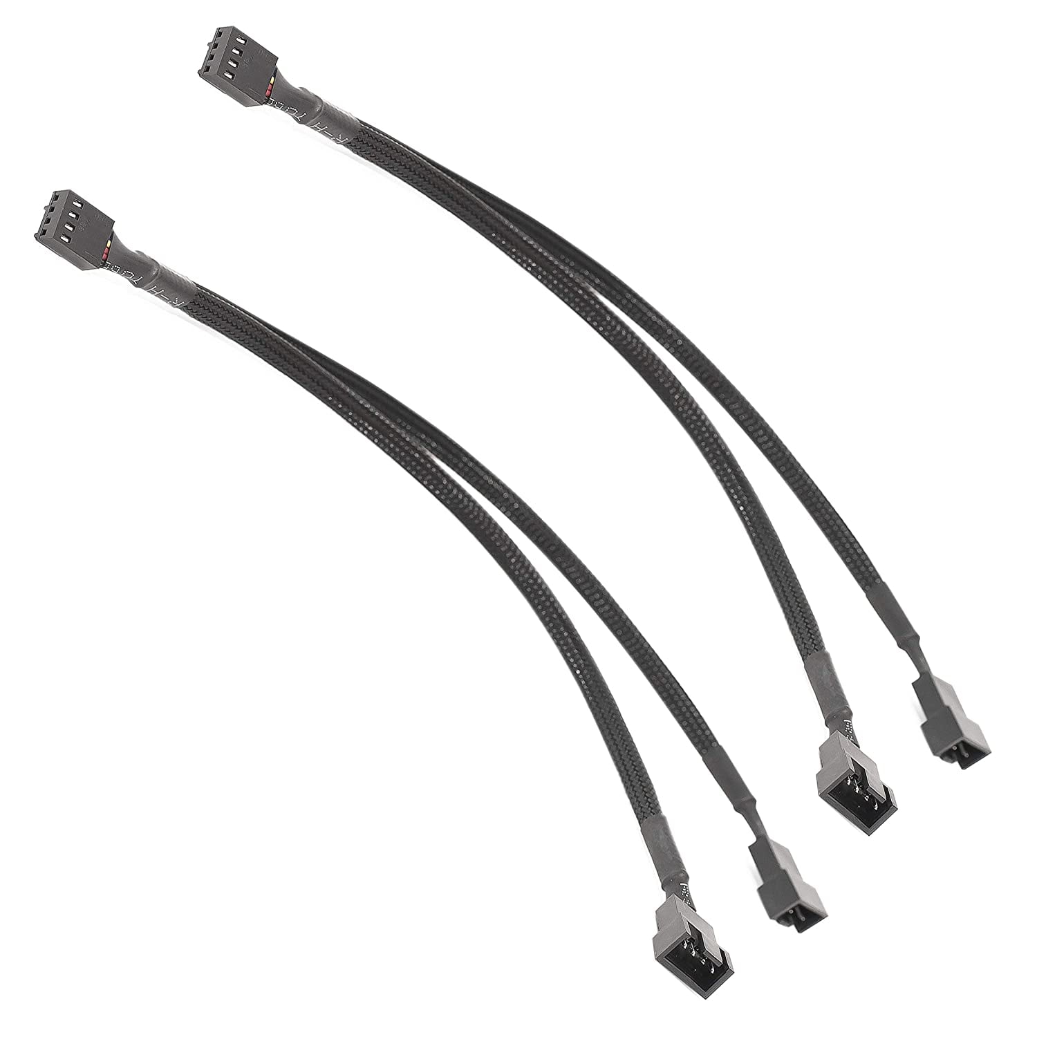 PC Fan Splitter Extension Cable - 1 to 2 PWM Fan Splitter Compatible ...