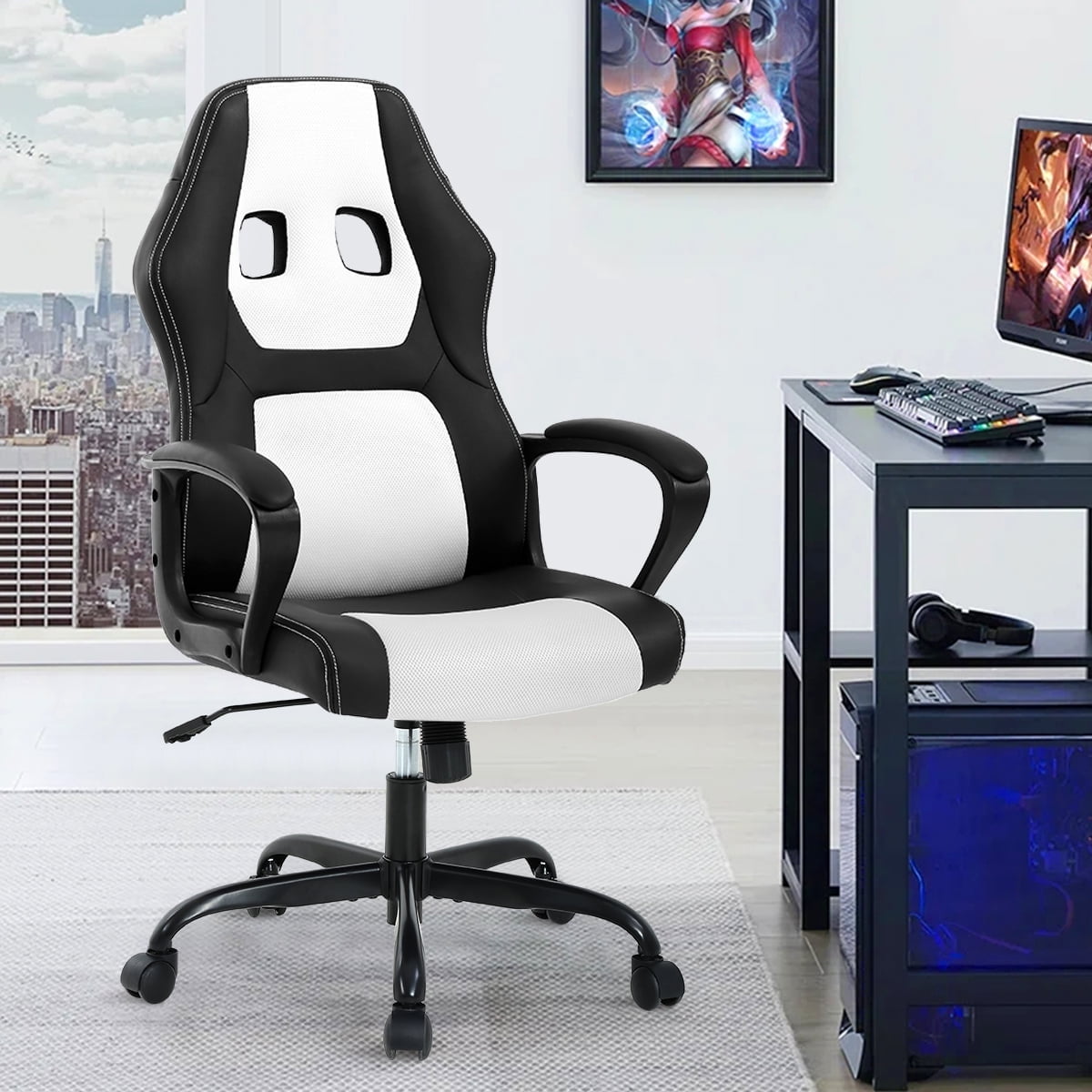 High back style ergonomic pc & racing game chair store