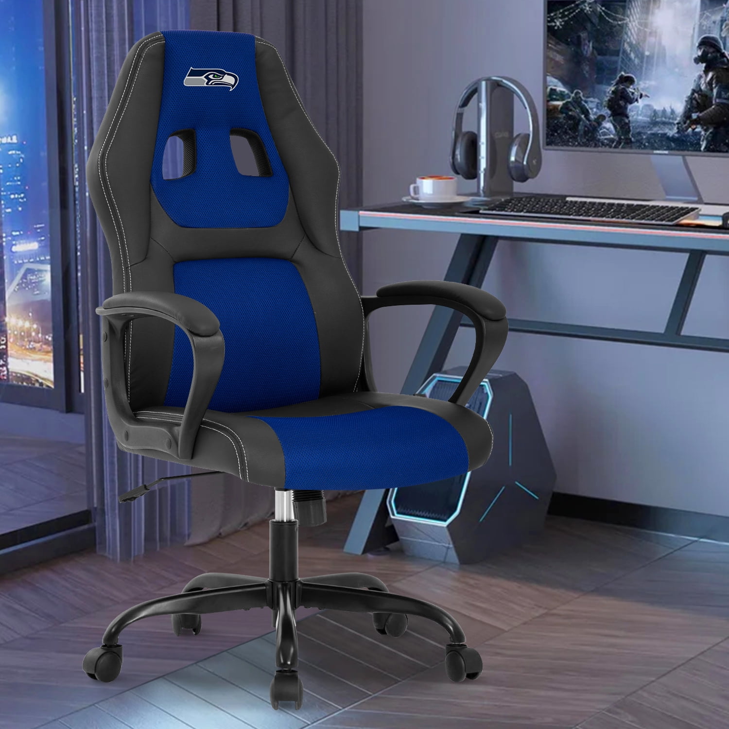 PC Gaming Chair Office Chair Ergonomic PU Leather Gamer Chair Executive ...