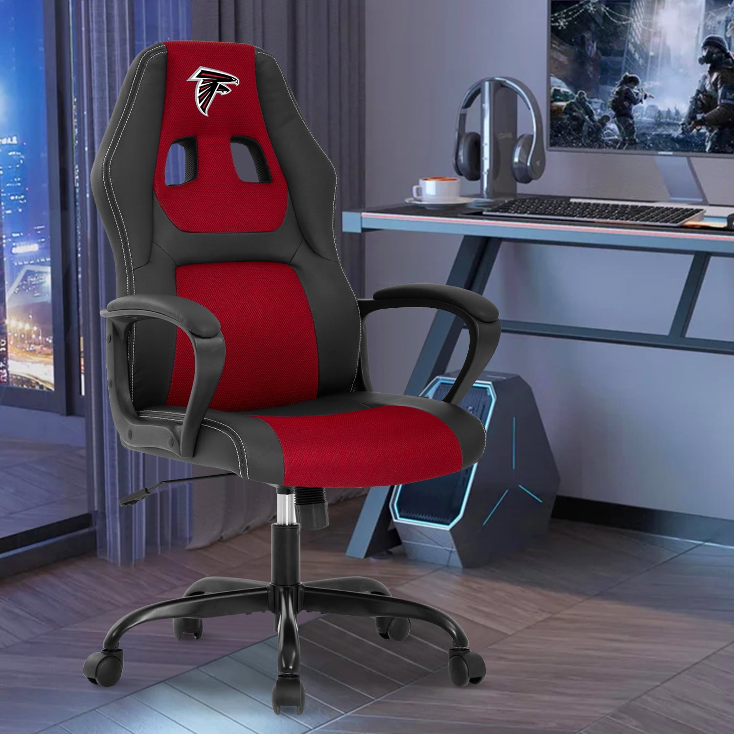 PC Gaming Chair Office Chair Ergonomic PU Leather Gamer Chair Executive ...