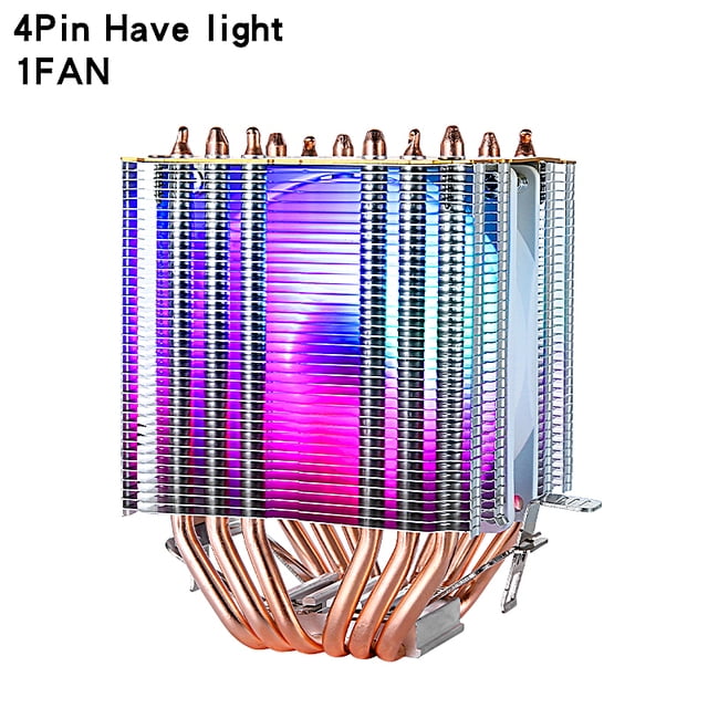 PC Heat dissipation Dual Tower 6 Heat Pipe Cooler CPU Cooler Fan ...