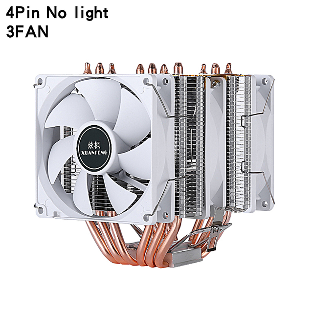 PC Heat dissipation Dual Tower 6 Heat Pipe Cooler CPU Cooler Fan ...
