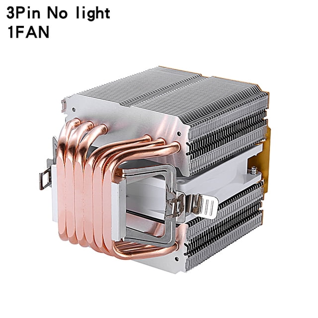 PC Heat dissipation Dual Tower 6 Heat Pipe Cooler CPU Cooler Fan ...