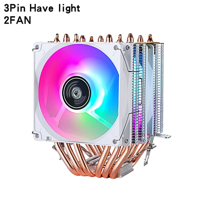 PC Heat dissipation Dual Tower 6 Heat Pipe Cooler CPU Cooler Fan ...