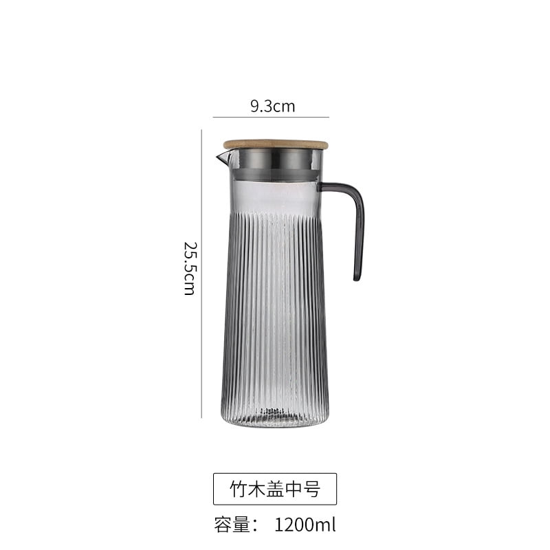 PC Jug Acrylic Striped Pot Plastic Cold Water Jug Transparent Water ...