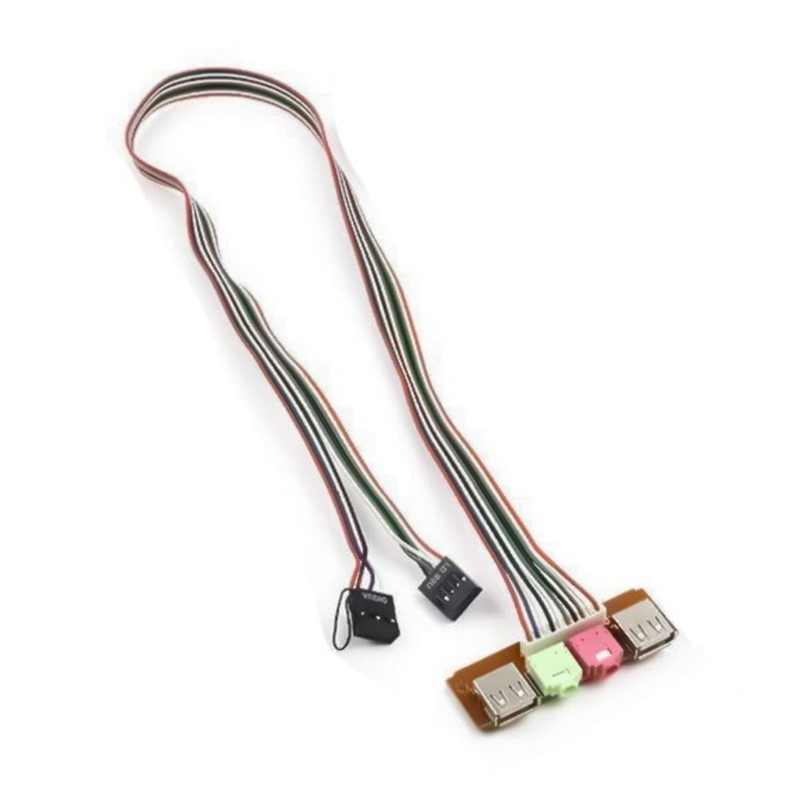 PC Motherboard Extension Cable Front Panel USB2.0 Port and 3.5mm ...