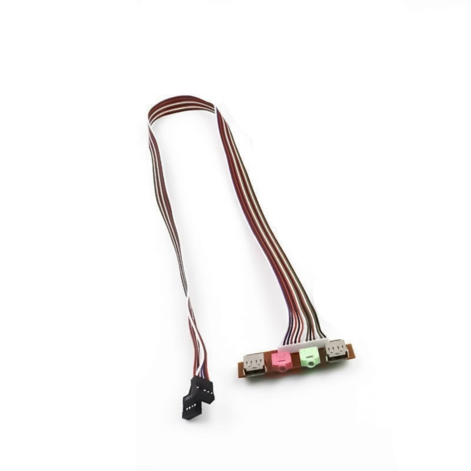 PC Motherboard Extension Cable Front Panel USB2.0 Port and 3.5mm ...