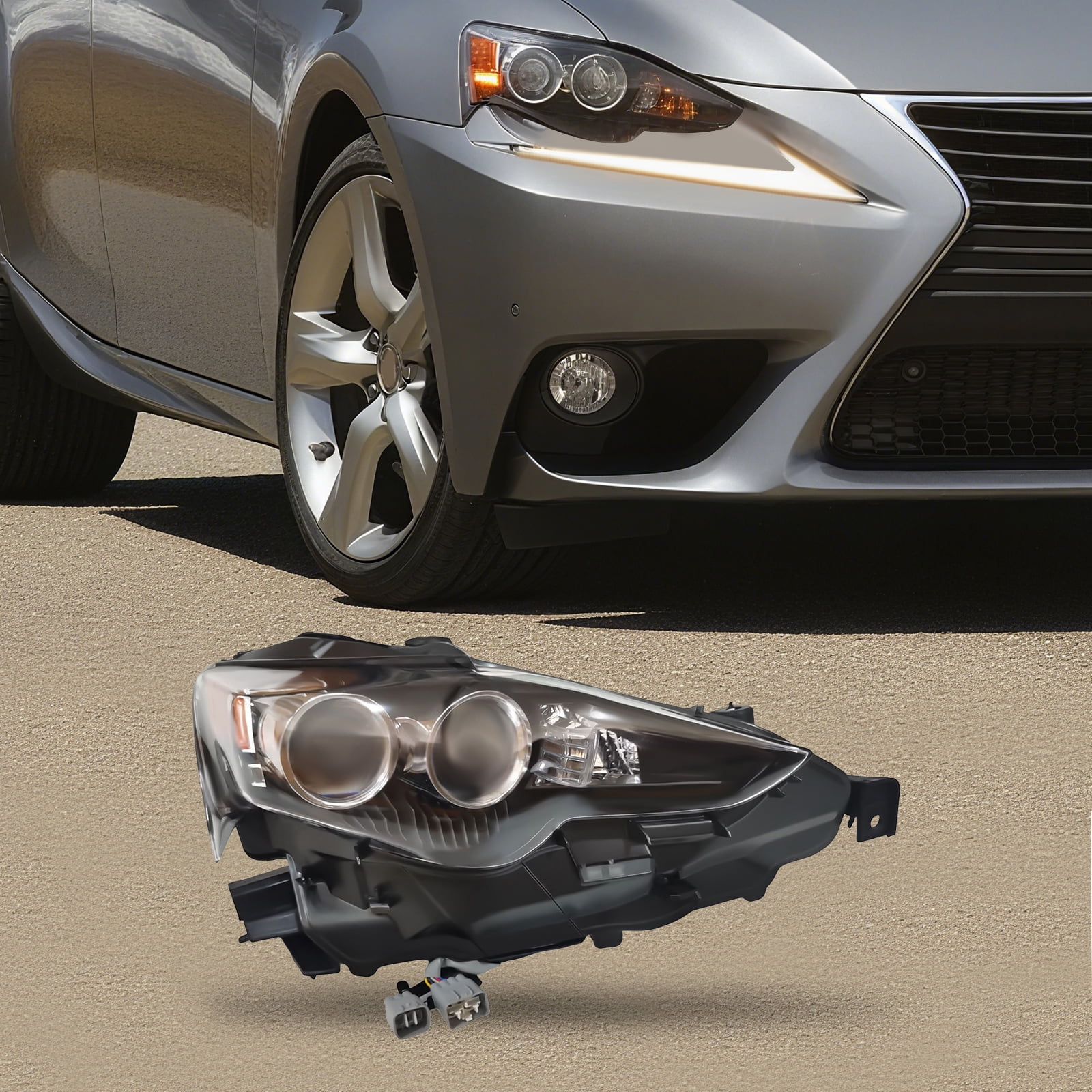PC PP Right Passenger LED Headlight Head Light Lamp For Lexus Is250 ...