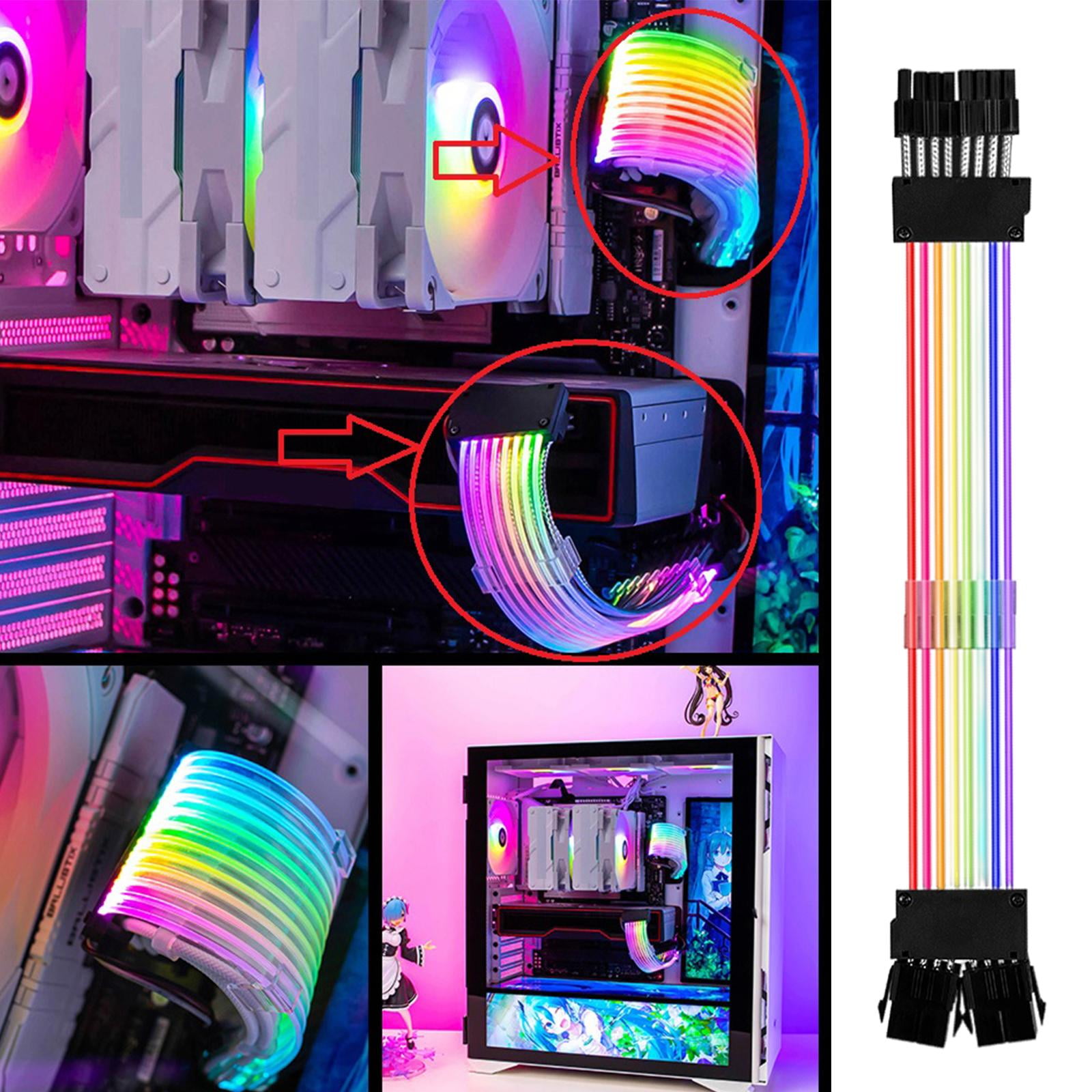 PC PSU Cables GPU Cable GPU Extension RGB Cable PSU PC Extension Cable ...