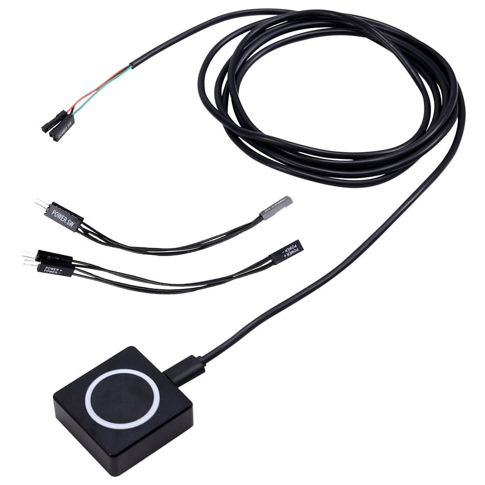 PC Power Button Desktop Power Switch PC External Start Power on/ Button ...