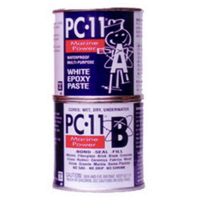 PC-Products Marine Epoxy Paste PC-11, 2-Part, White, 1/2 Lb, Heat ...