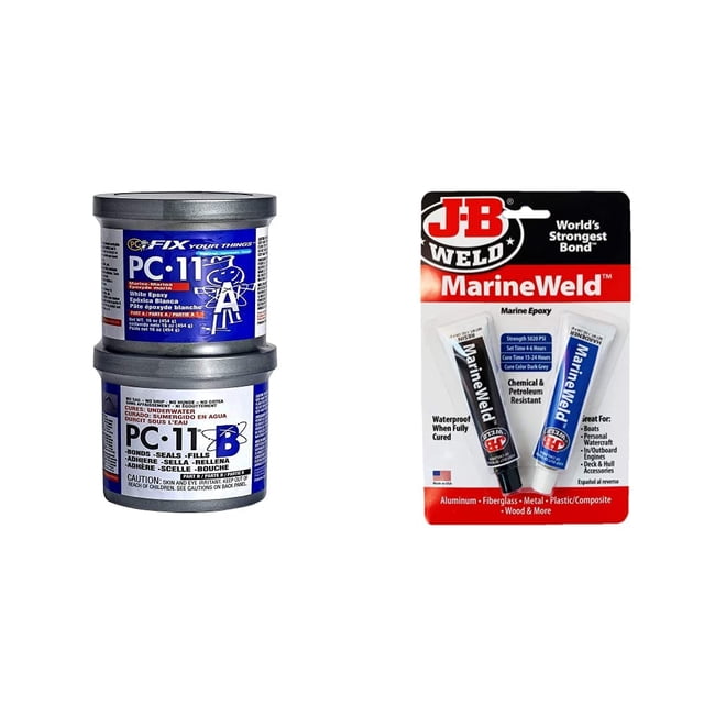 PC Products PC-11 Epoxy Adhesive Paste, Two-Part Marine Grade, 1lb in ...