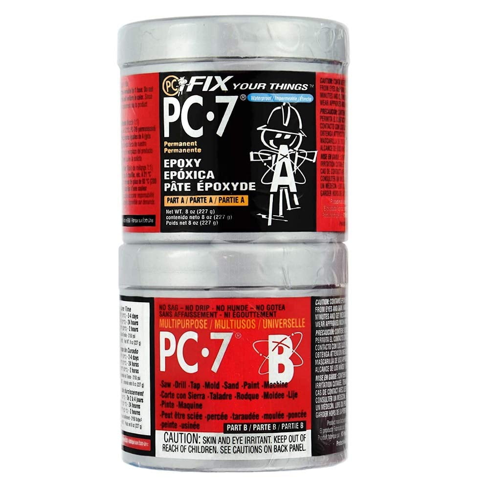 PC Products PC-7 Epoxy Adhesive Paste, Two-Part Heavy Duty, 1/2lb in ...
