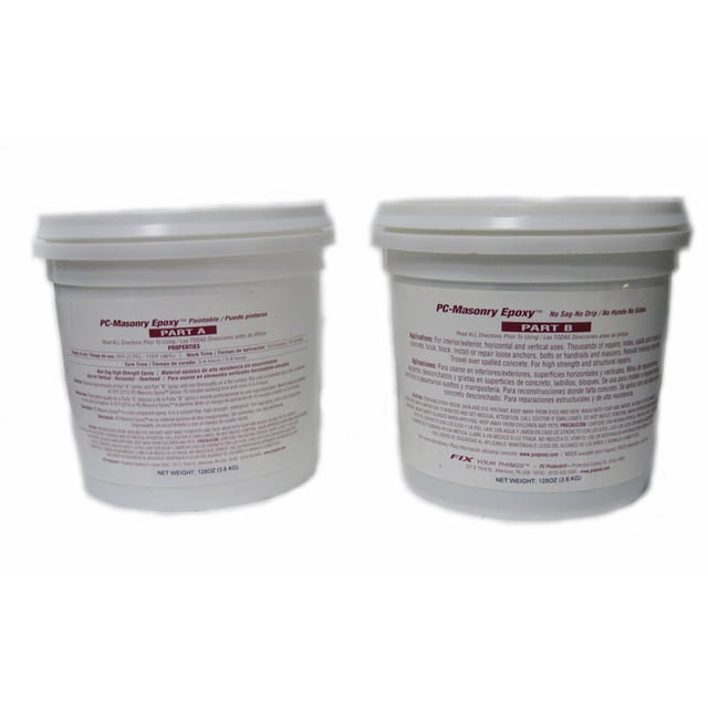 PC Products PC-Masonry Epoxy Adhesive Paste, Two-Part Repair, 128 oz in ...