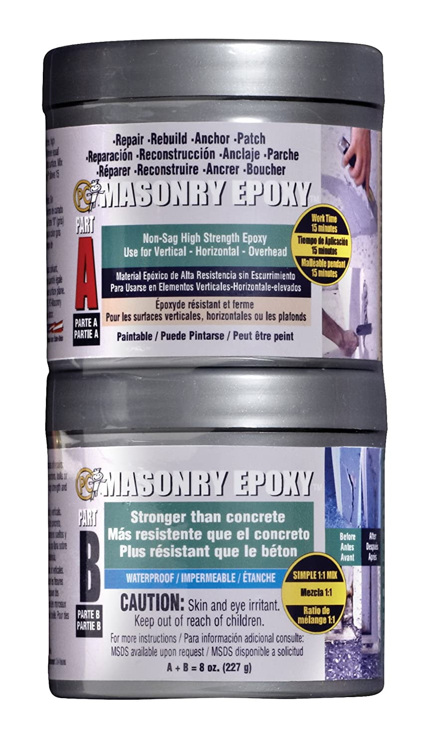 PC Products PC-Masonry Epoxy Adhesive Paste, Two-Part Repair, 8 oz in ...