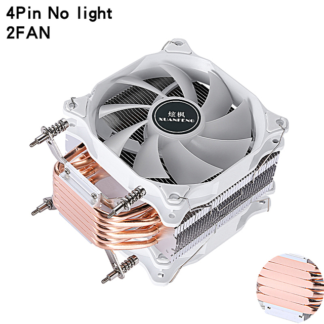 PC Radiator Air-cooled 120mm 4/6 Tower style Heat Pipe Efficient CPU ...