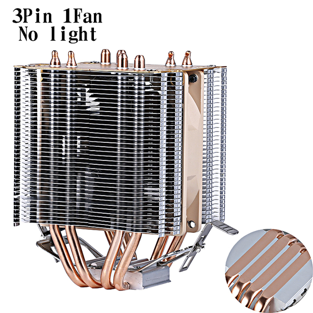 PC Radiator Twin Towers 4 Heat Pipe Air-cooled CPU Cooling Fan Suitable ...