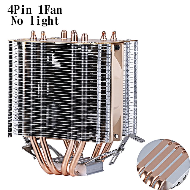 PC Radiator Twin Towers 4 Heat Pipe Air-cooled CPU Cooling Fan Suitable ...