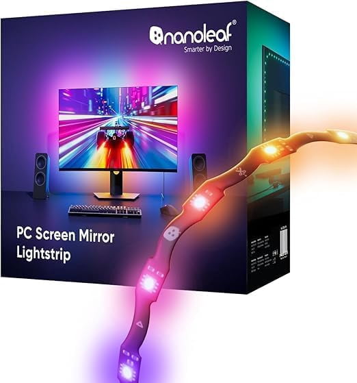 PC Screen Mirror Lightstrip – 2.5 m USB‑C Monitor LED Strip, 75 LEDs ...