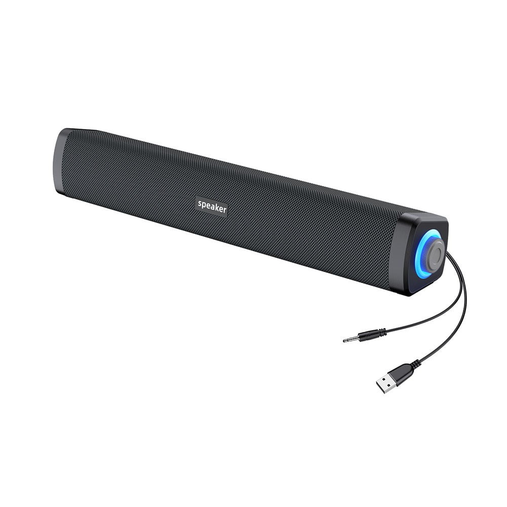 PC Soundbar Wired Blue-tooth Speaker USB Powered Speaker Subwoofer For ...