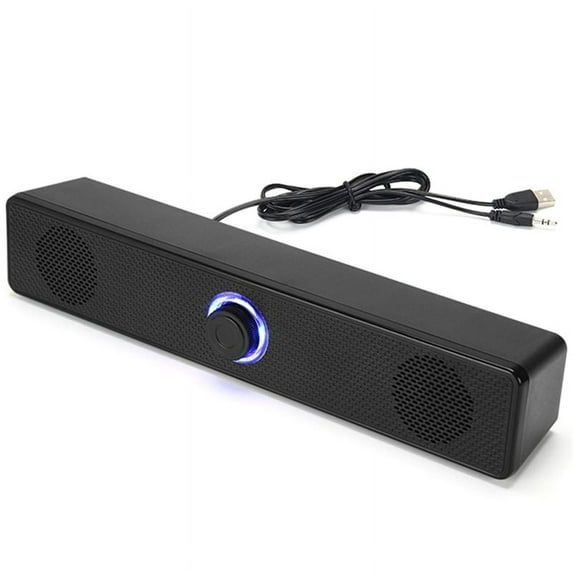 PC Soundbar Wired Speaker USB Powered Soundbar for TV Pc Laptop ...