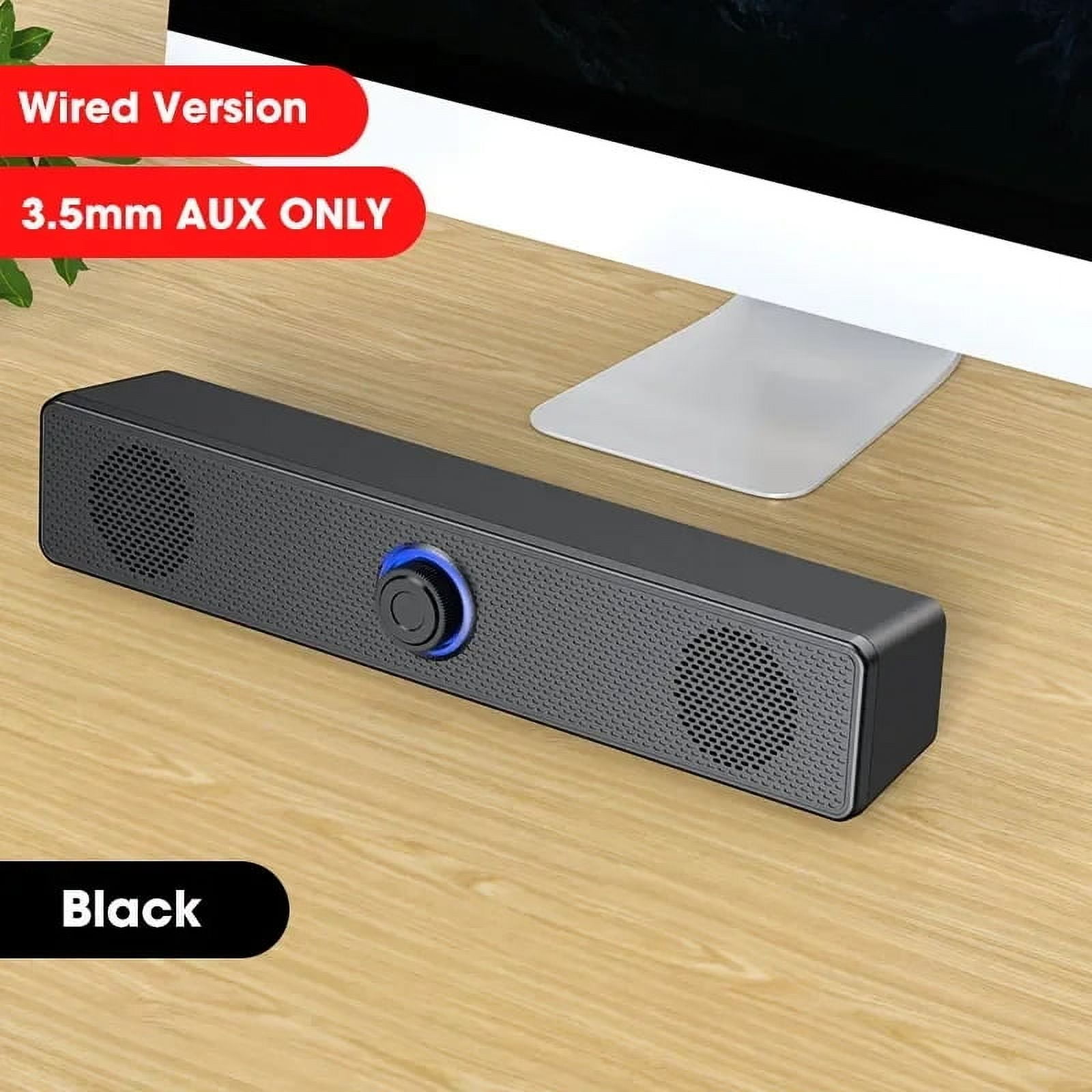 PC Soundbar Wired and Wireless Bluetooth Speaker USB Powered Soundbar ...