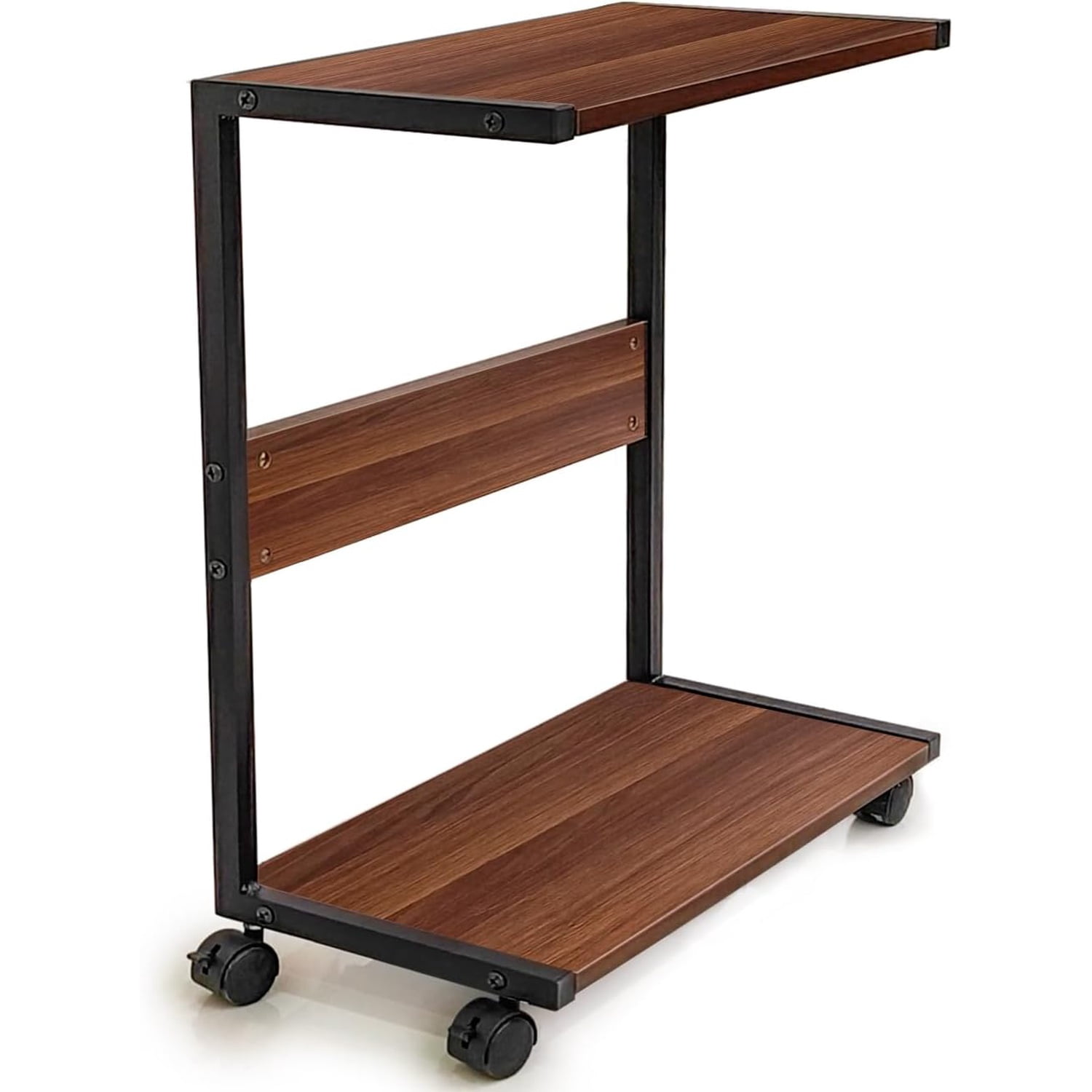 PC Stand Computer Tower Stand, 2-Tier CPU Holder with Locking Caster ...