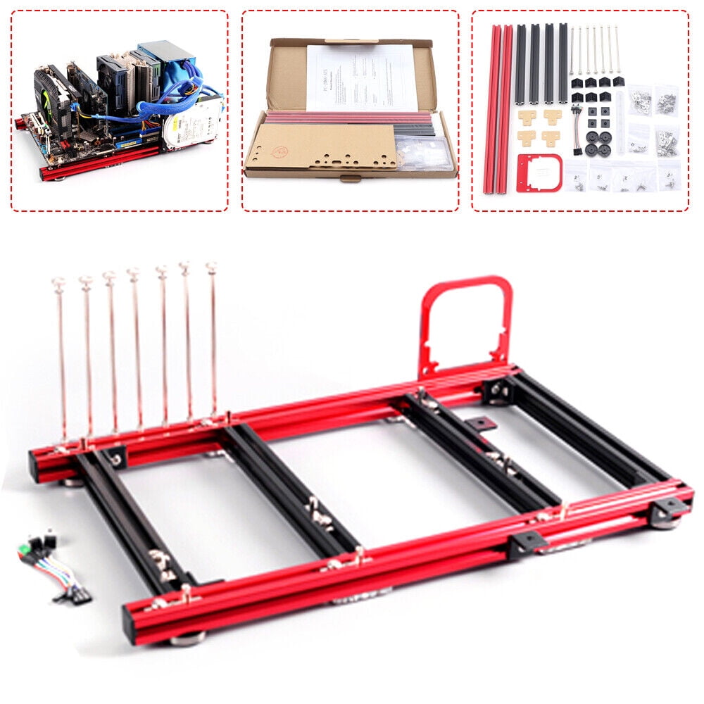 PC Test Bench Open Frame Chassis Rack DIY ATX Power Supply Holder Air ...