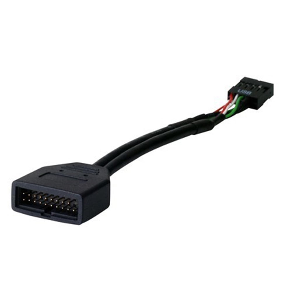 PC USB 2.0 9Pin Male to Motherboard 3.0 20Pin Female Adapter Cable ...