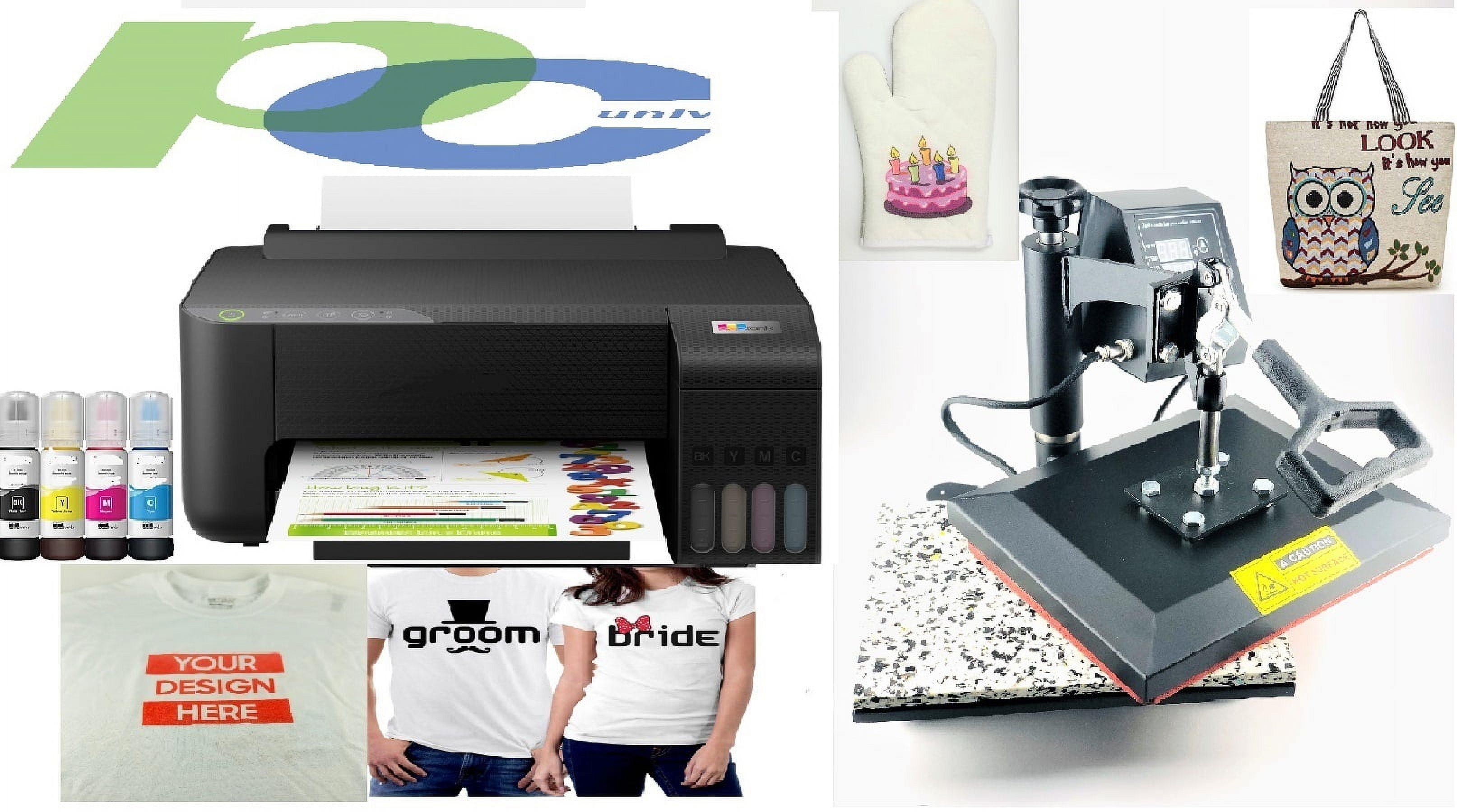 PC Universal Super-Tank Wireless Sublimation Printer Bundle for Custom ...