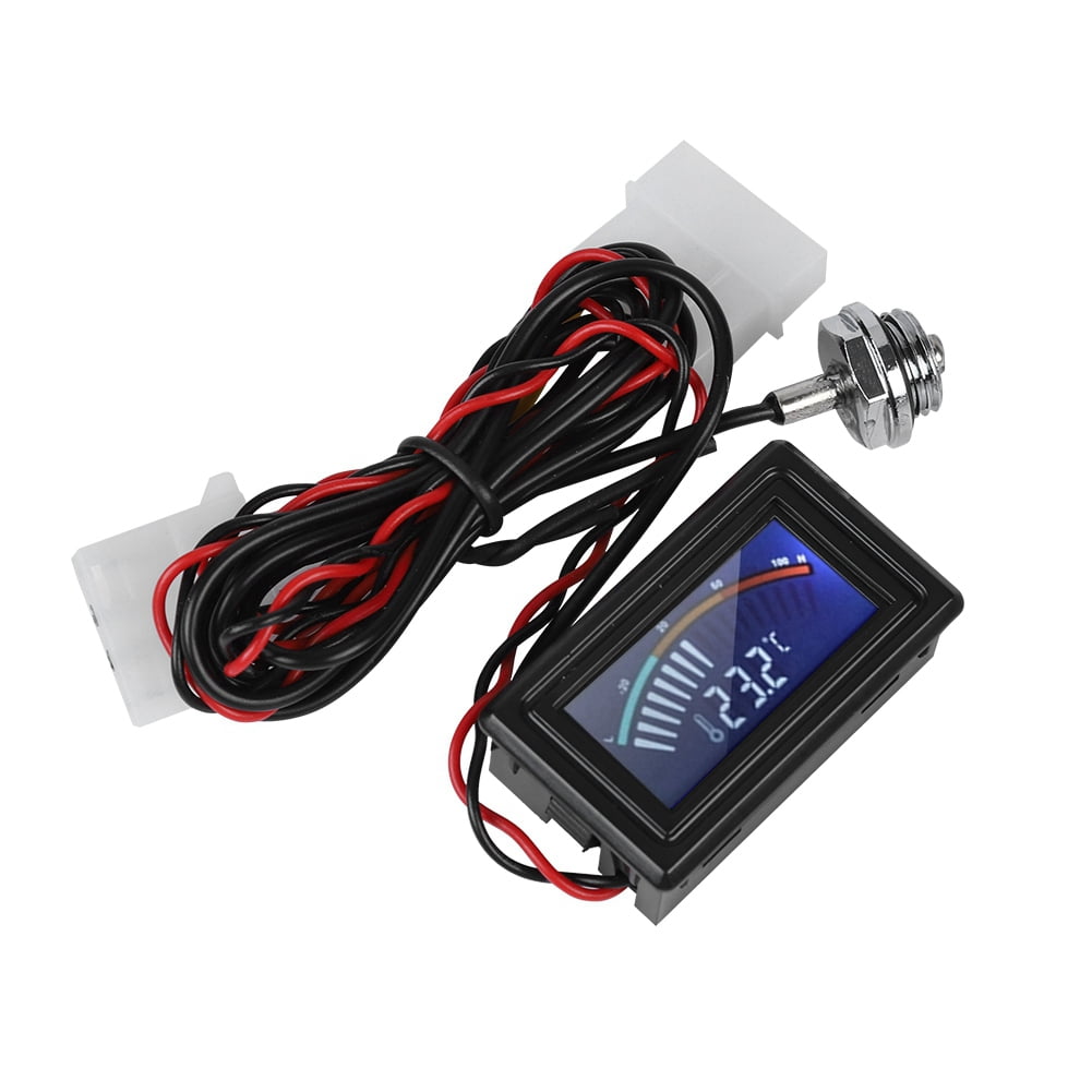 PC Water Cooling System Pointer Display Thermometer Temperature Meter ...