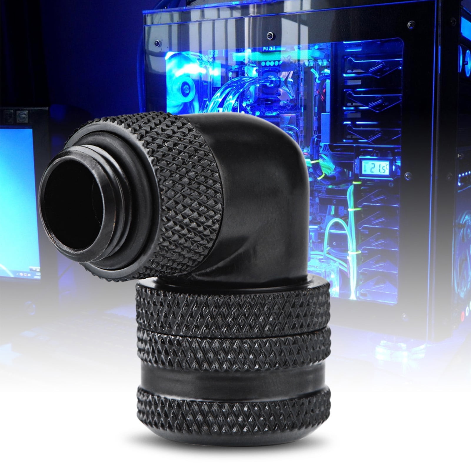 PC Water Cooling Two touch Fitting G1/4 Thread 90 Degrees Elbow ...