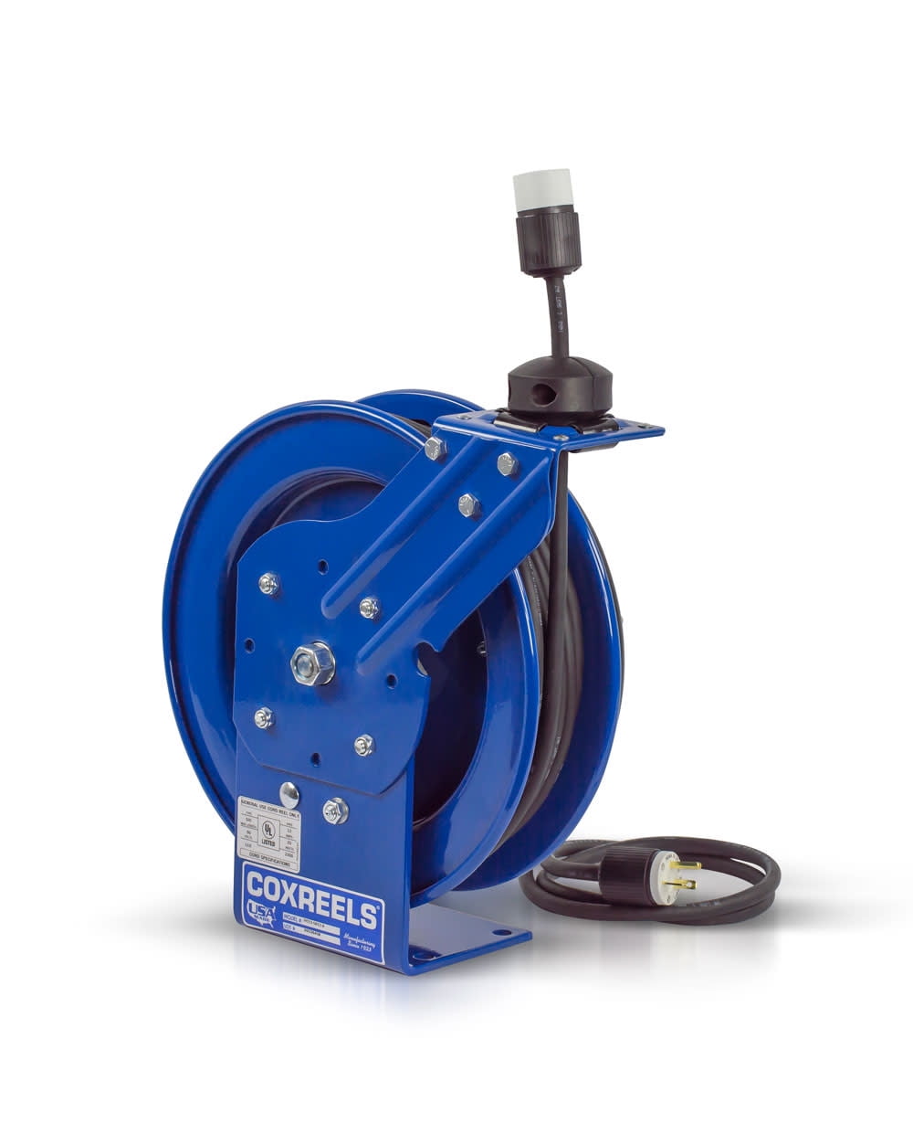 PC13 Series Power Cord Reels, 12/3 AWG, 20 A, 50 ft, Single Industrial ...
