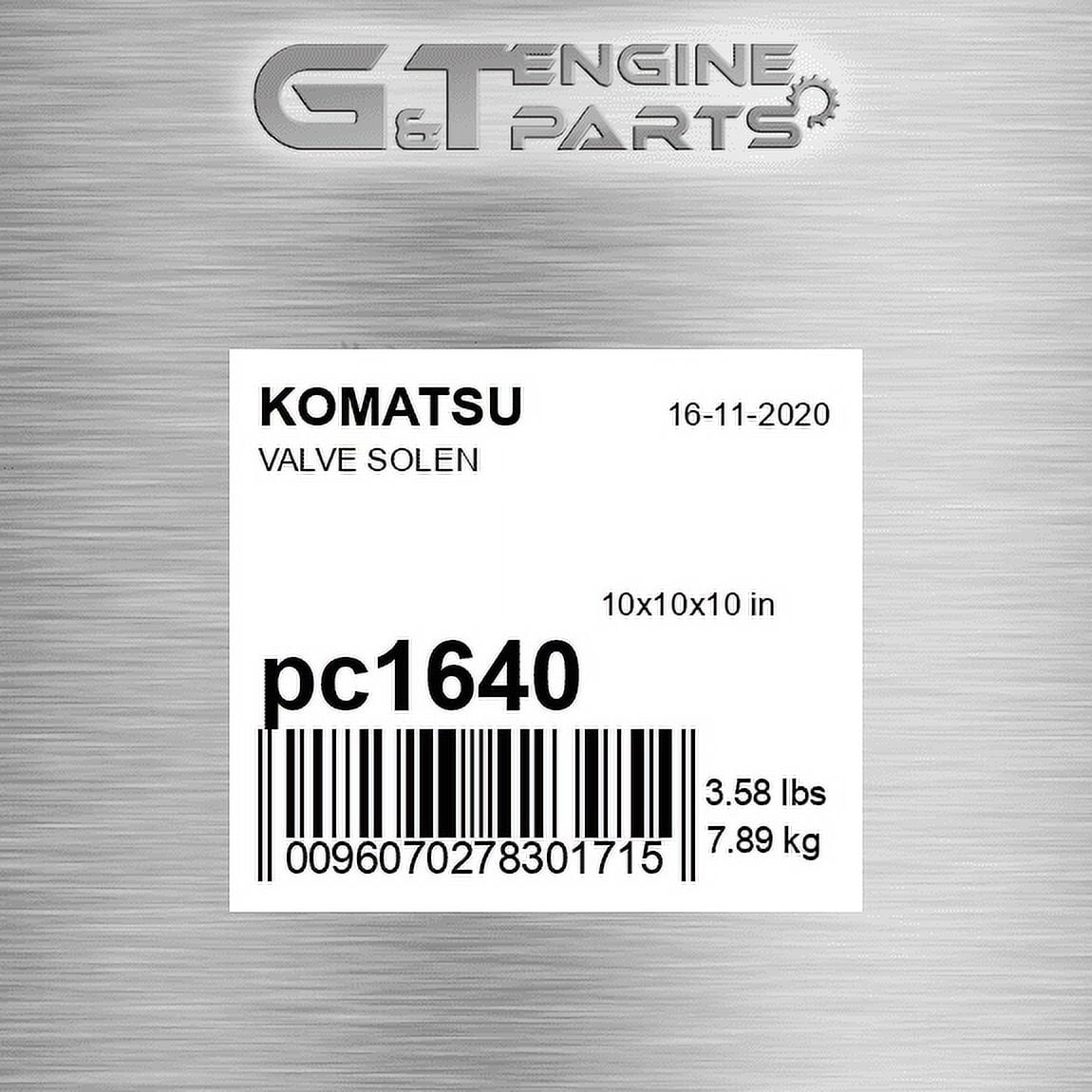 PC1640 VALVE SOLEN fits KOMATSU (New OEM) - Walmart.com