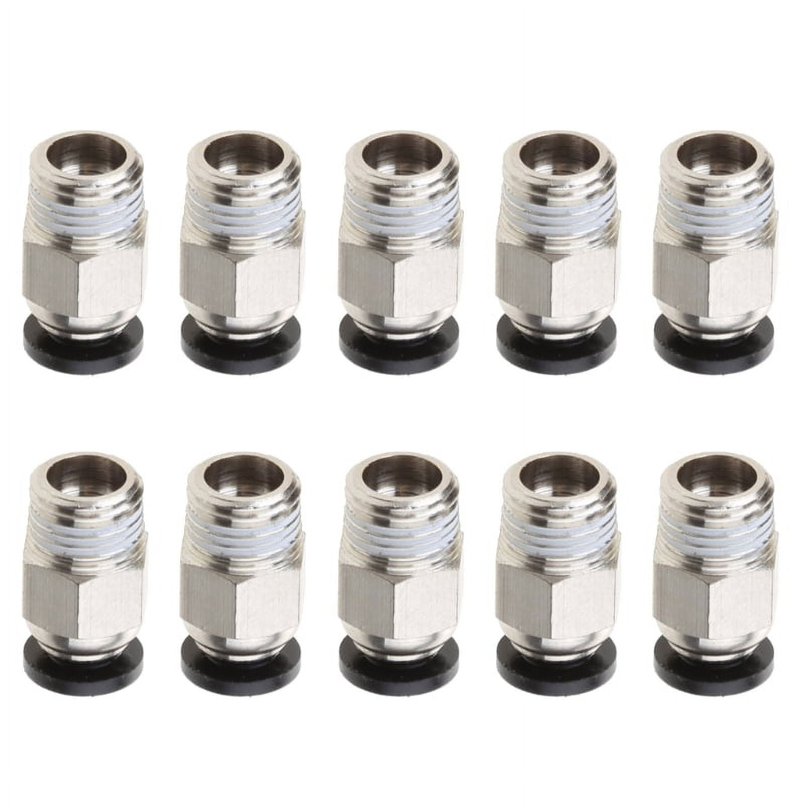 PC4-M10 Male Straight Pneumatic PTFE Tube Push In Quick Fitting ...