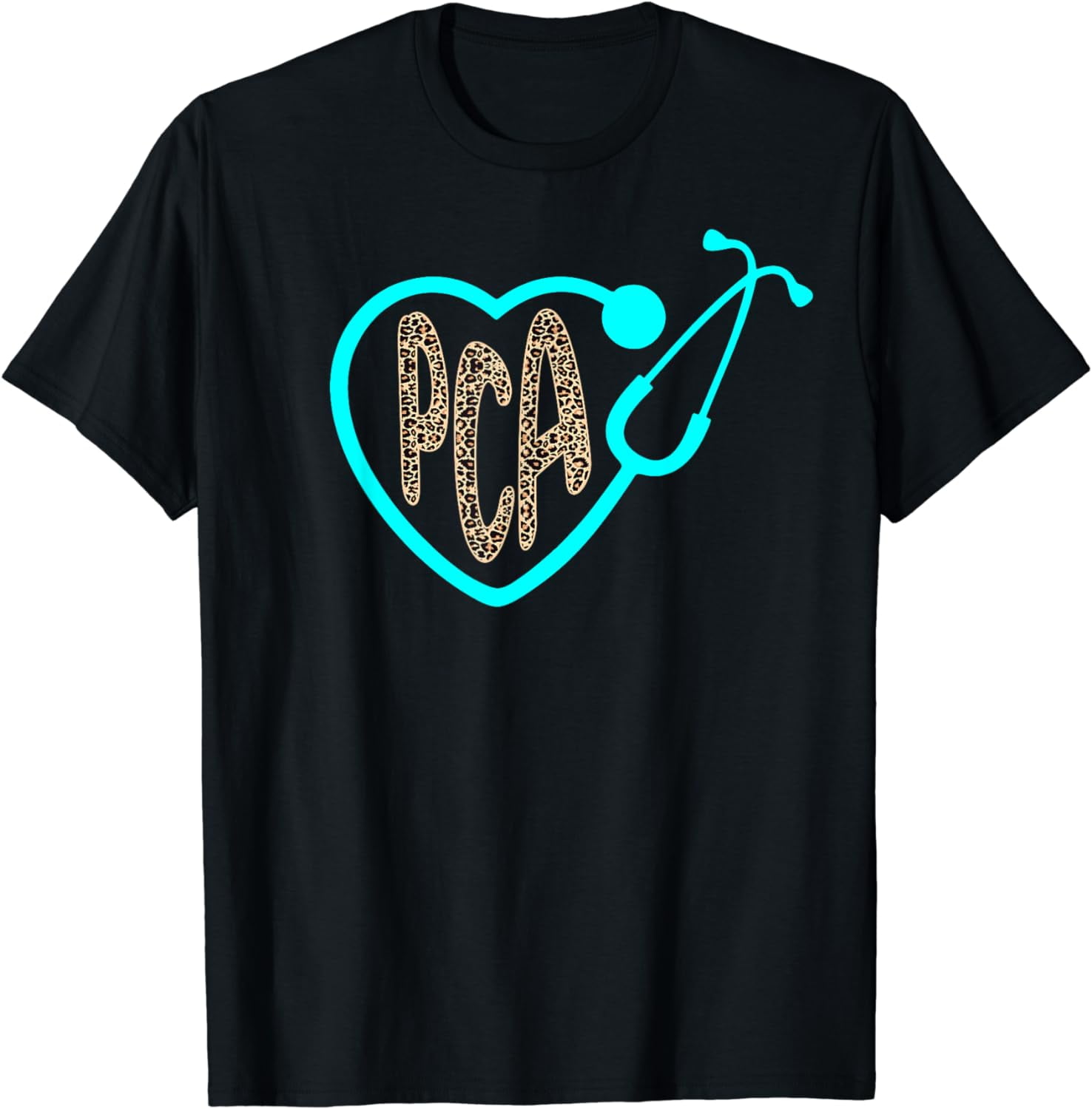 PCA Patient Care Assistant Heart Leopard Nurse Week 2023 T-Shirt ...