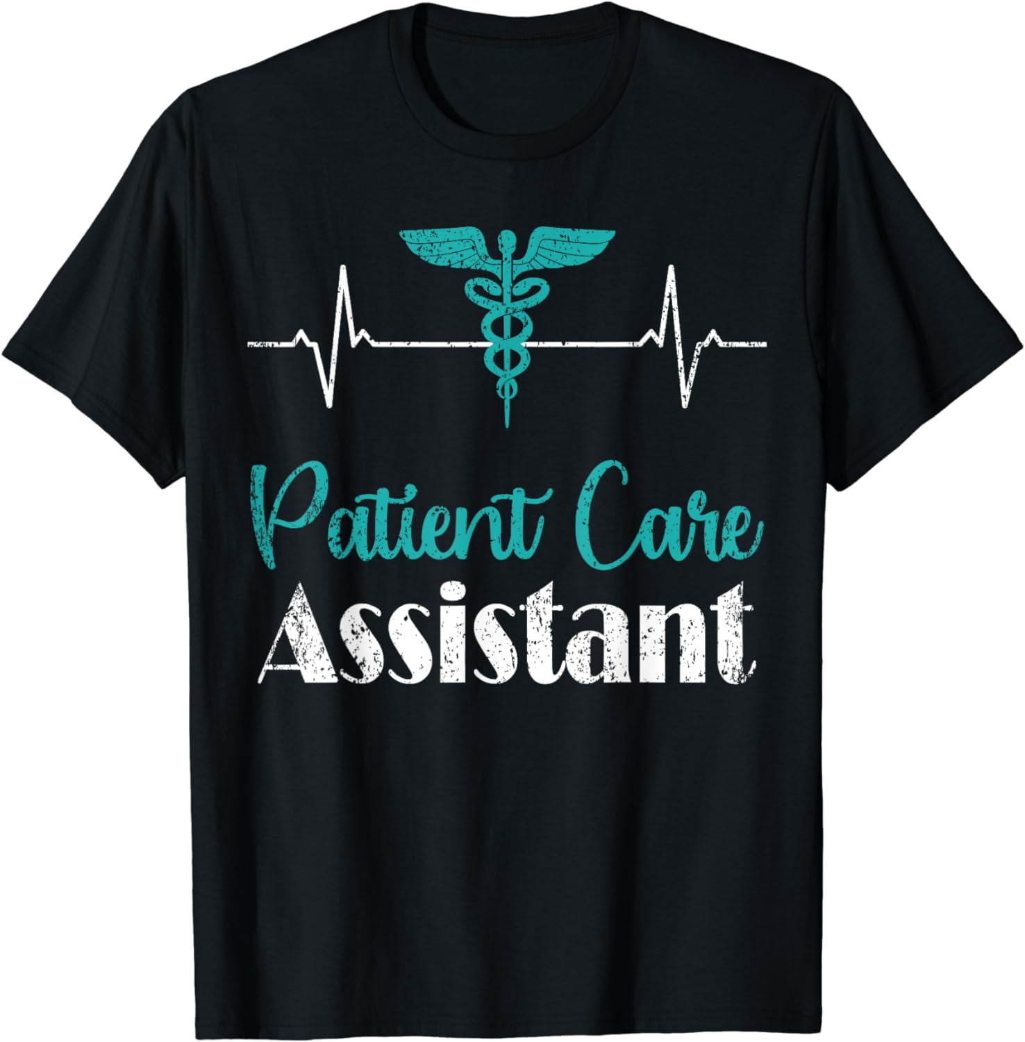 PCA Patient Care Assistant Heartbeat Nurse Week Medical T-Shirt ...