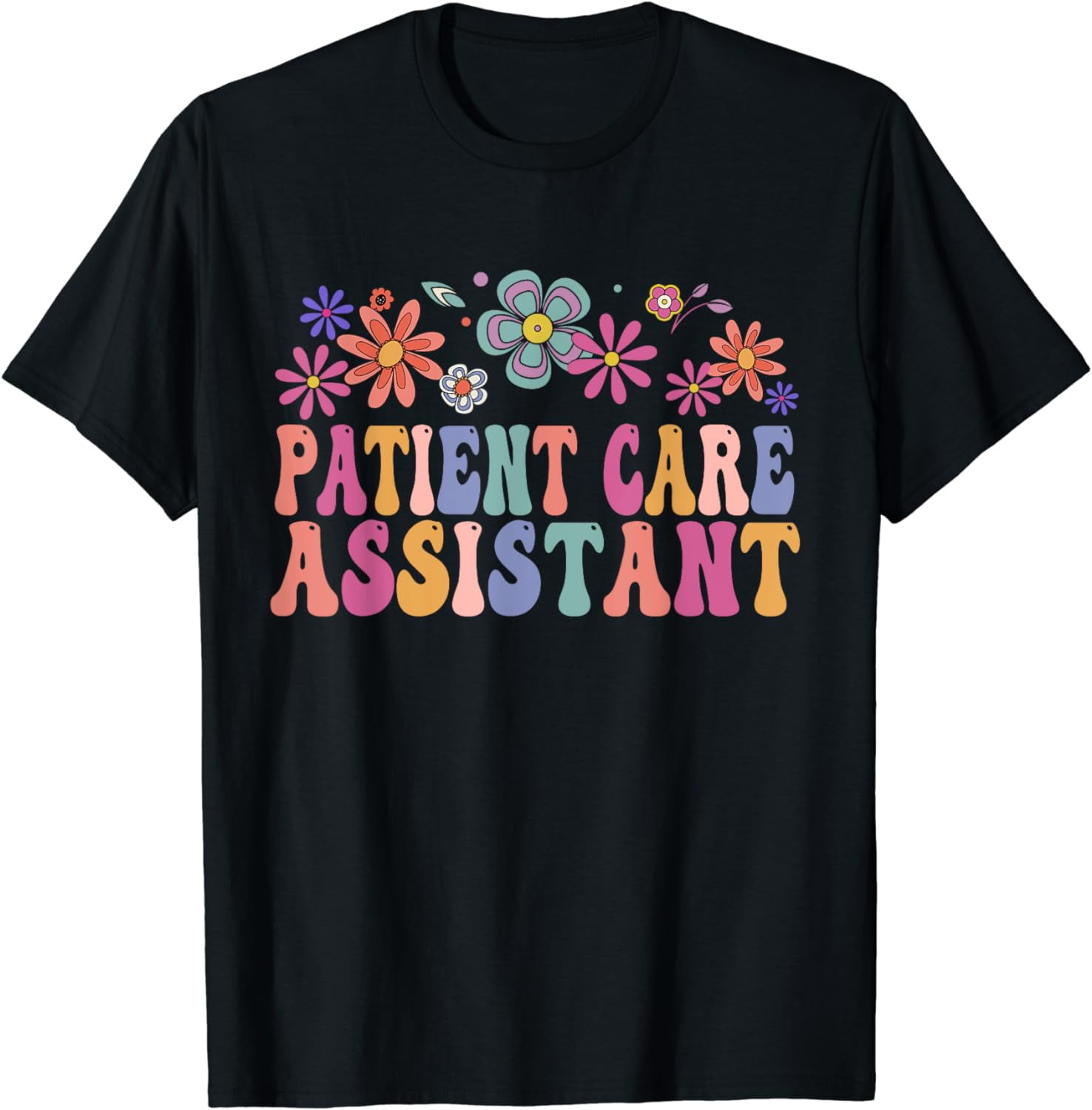 PCA Patient Care Assistant Nurse Week Medical Retro Groovy T-Shirt ...